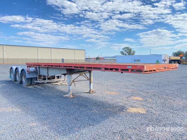1997 Haulmark 7.3 m Tri/A B-Double Lead Flatbed Trailer | Ritchie Bros ...