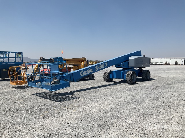 2015 Genie S80X 4WD Diesel Elevador Telescopico / Telescopic Boom Lift ...