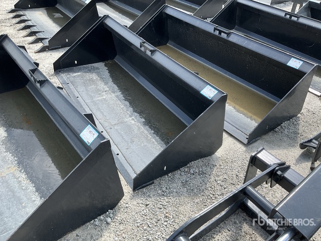 Mid-State 72 in General Purpose 72 In LP bucket Skid Steer Bucket ...