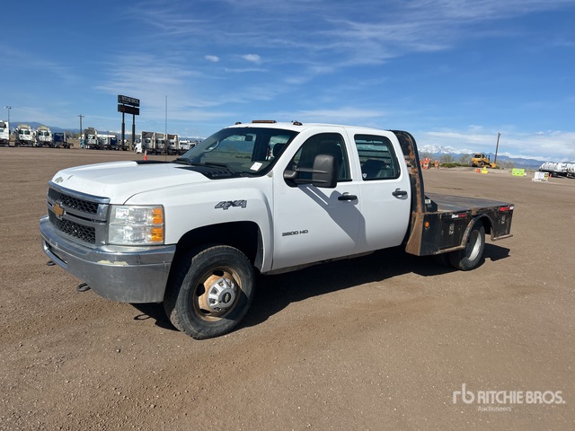 2014 Chevrolet Silverado 3500 4x4 Crew Cab Camión Caja Abierta ...