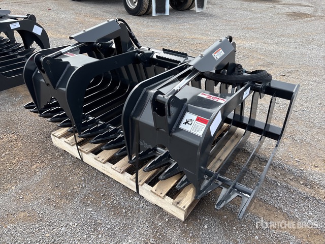 Stout HD72-4 72 in Q/C Skeleton Brush Skid Steer Grapple (Unused ...