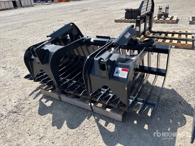 Stout HD72-4 72 in Q/C Skeleton Brush Skid Steer Grapple (Unused ...