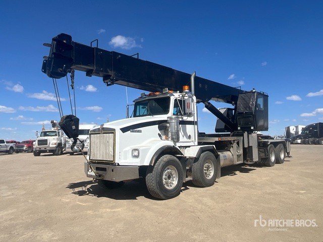 40 ton Straight Boom on 2000 Kenworth T-800 8x4 Twin-Steer Boom Truck ...