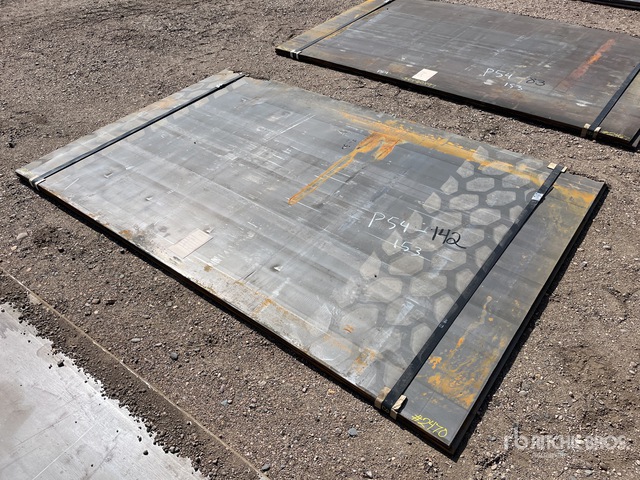 Quantity of (2) 2025 Kit Containers 5 ft x 8 ft 3/4 in Steel Plates ...