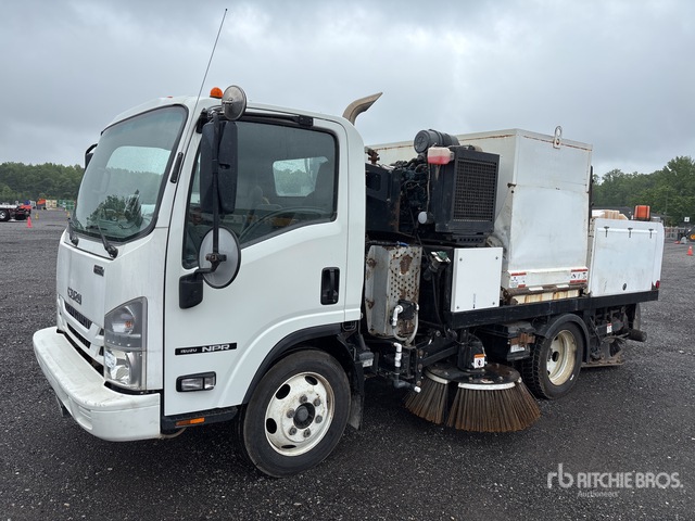 Elgin Broom Badger on 2020 Isuzu NPR Sweeper Truck | Ritchie Bros ...