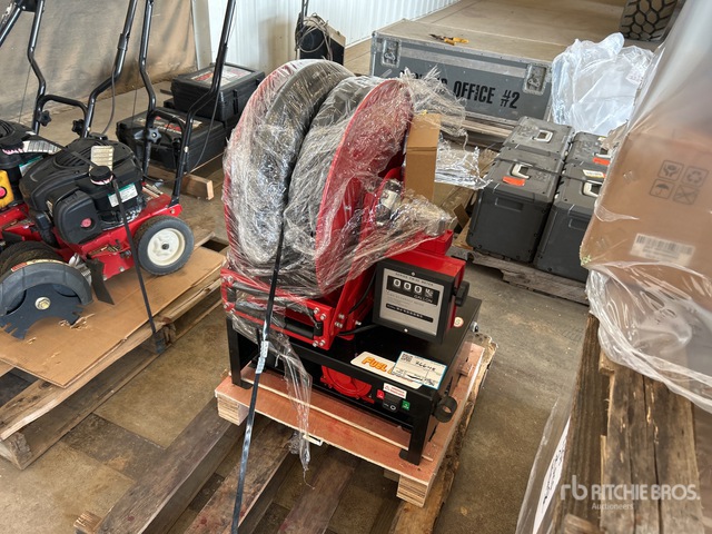 Fuel Boss 1 In Hose Reel W/110 V Pump, 1 In Auto Shut Off Nozzle, 25 ...