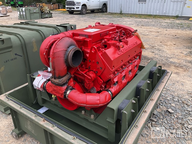 Surplus Cummins VTA903-E Turbo Diesel Engine w/Container in Hooks ...