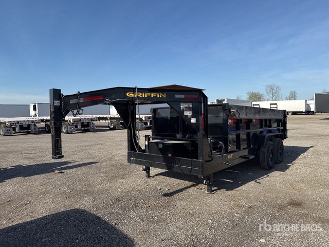 2024 Griffin GT-714 14 ft T/A Gooseneck Tipping Utility Trailer ...