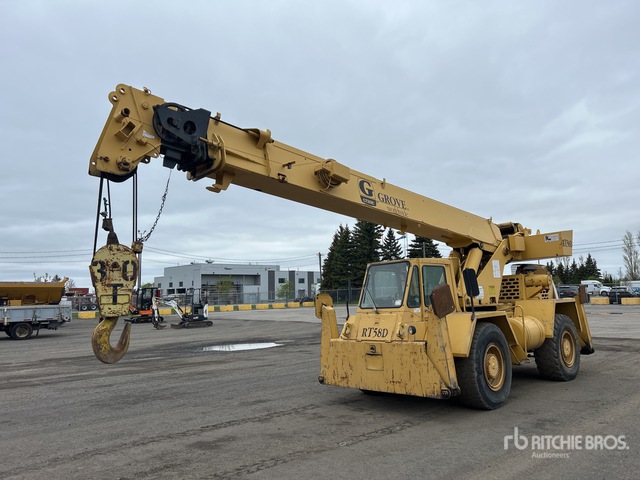 1993 Grove RT58D Rough Terrain Crane | Ritchie Bros. Auctioneers