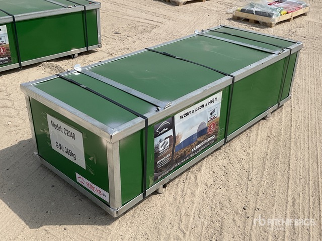 Suihe C2040 20 ft x 40 ft Container PVC Fabric Storage Canopy (Unused ...