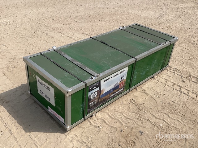 Suihe C2040 20 ft x 40 ft Container PVC Fabric Storage Canopy (Unused ...