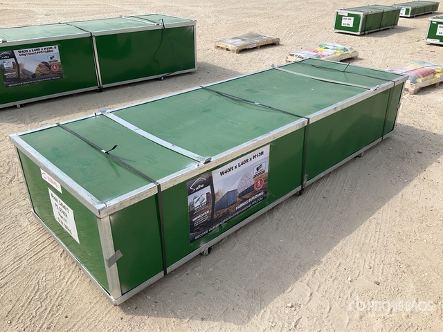 Suihe C404013 40 ft x 40 ft x 13 ft Container Storage Canopy (Unused ...