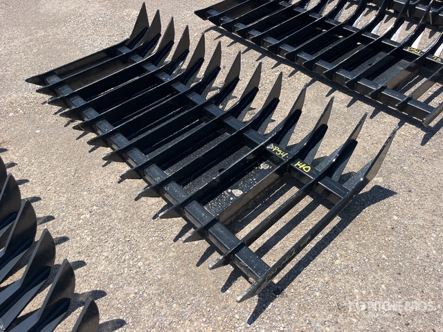 2025 Kit Containers QT-RR-70 70 in Skid Steer Root Rake (Unused ...