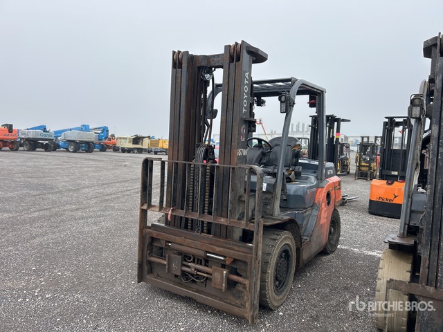 2020 Toyota 8FD35U 7050 lb Pneumatic Tire Forklift | Ritchie Bros ...