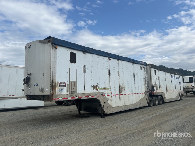 2001 Ty-Crop 28 ft x 102 in Super B-Train Lead Open-Top Chip Trailer ...