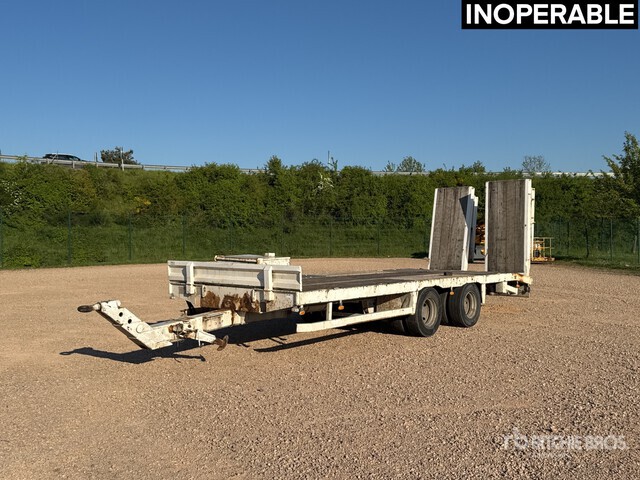 2000 Asca T/A Remorque Porte-Engins 2 Essieux Lowboy Trailer ...