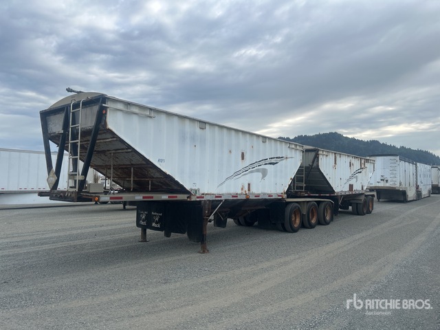 2002 Doepker 26 ft Tri/A Super B-Train Lead Belly Dump Grain Trailer ...