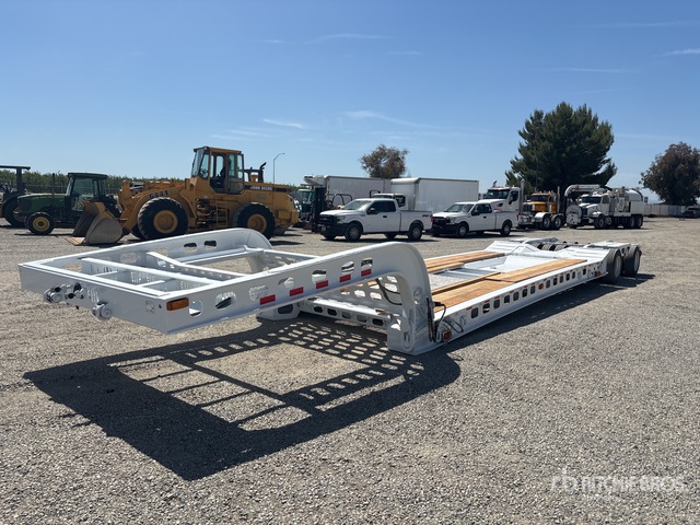 2002 Murray 16-Wheel Expandable Axle Removable Gooseneck Lowboy Trailer ...