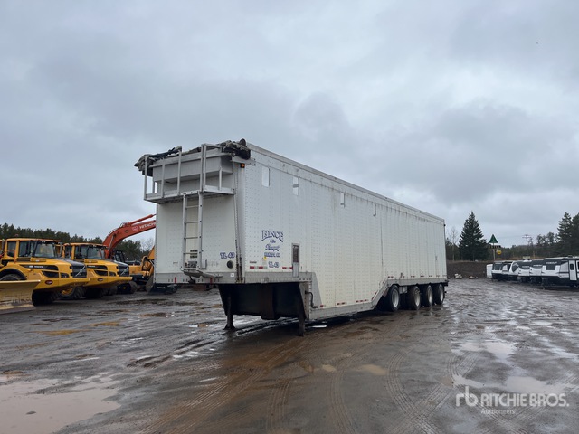 2015 Manac 53 ft x 102 in Quad/A Spread Axle Belly Open-Top Chip ...