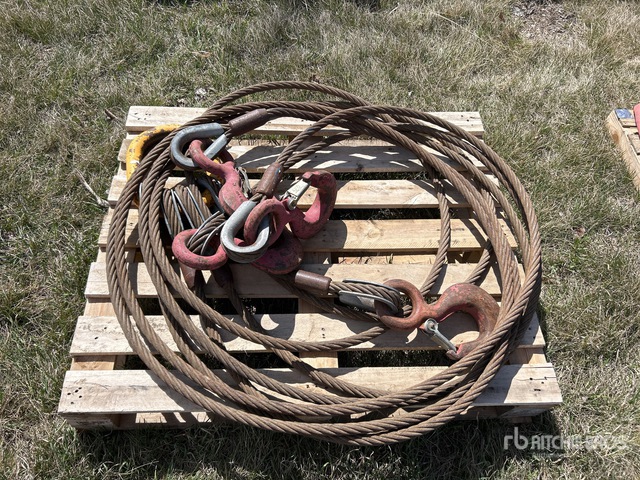 1 in Steel Wire Rope, 4 Wire Sling, Steel Hook | Ritchie Bros. Auctioneers