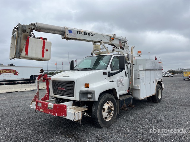 2005 Terex Hi-Ranger Top40 40 ft on 2005 GMC C8500 4x2 Cable Placer ...