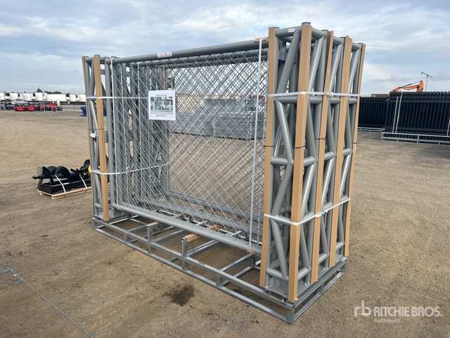 Quantity of (3) Suihe 18 ft Bi-Parting Farm Driveway Gate (Unused ...