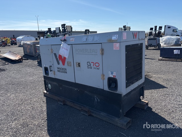 Wacker Neuson G70 56 kW Skid-Mounted Groupe électrogène | Ritchie Bros ...
