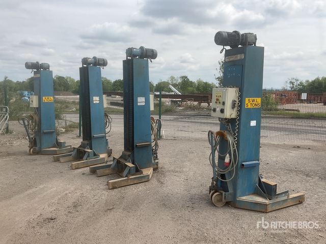 Quantity of (4) 1985 ScotLift SL5 Electric 5 Ton Garage Lift Monte ...