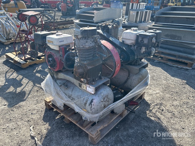 Quantity of (2) RK Compressors IC-1330H-GE 30 gal Air Compressor ...