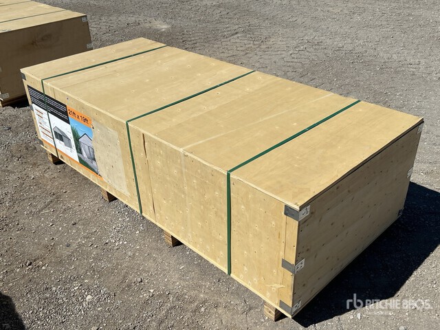 2025 Suihe GS2119 19 ft x 21 ft x 12.5 ft Double Garage Metal Shed ...