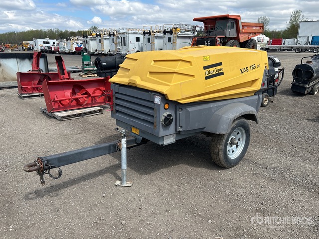 2011 Atlas Copco XAS 185 185 cfm Mobile Air Compressor | Ritchie Bros ...
