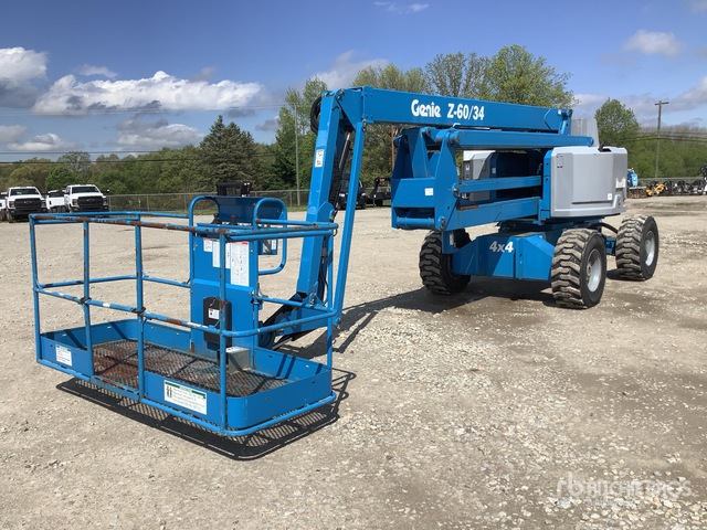 Genie Z-60/34 4WD Dual Fuel Articulating Boom Lift | Ritchie Bros ...