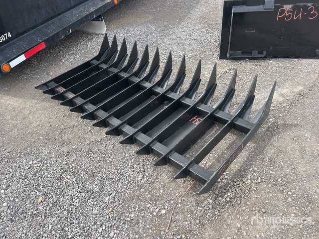 2025 Kit Containers QT-RR-70 70 in Skid Steer Root Rake (Unused ...