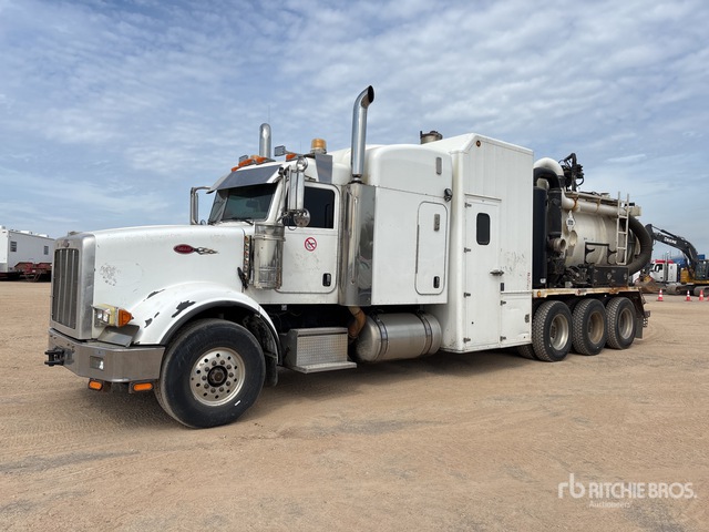 2009 Custom Vac Services on 2008 Peterbilt 367 8x6 Sleeper Vacuum ...