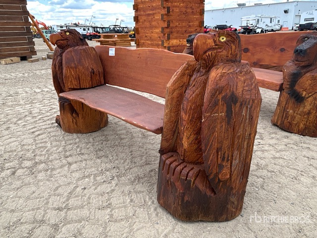 Cedar Chainsaw Carved Eagle Bench | Ritchie Bros. Auctioneers