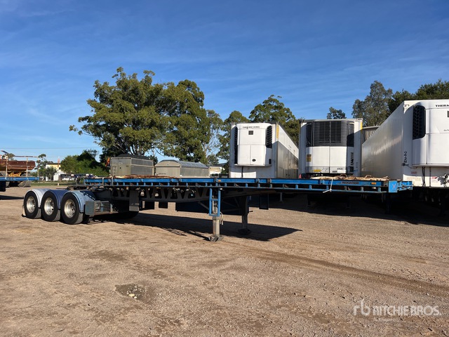 2008 MaxiTrans 8.5 m Tri/A B-Double Lead Flatbed Trailer | Ritchie Bros ...