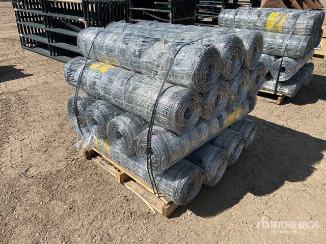 Quantity of (15) 2025 BYT FFC762 330 ft x 4 ft Galvanized Farm Fencing ...