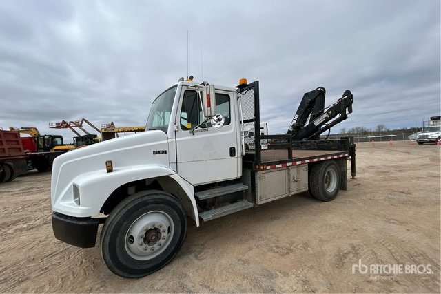 Hiab 140 AW 6000 kg Knuckle Boom on 1998 Freightliner FL80 4x2 Crane ...
