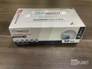 Surplus (16) Cases of DemeTech ASTM Level 3 Surgical Masks in ...