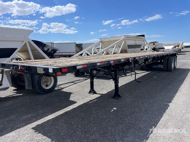 1984 Transcraft ETL-42-52 T/A 42 ft - 52 ft Extendable Flatbed Trailer ...