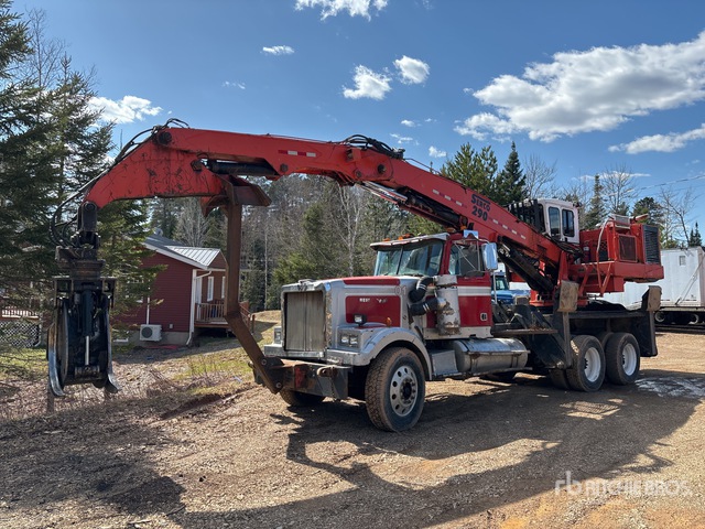 1988 Western Star Truck Mounted Heel Boom Serco 290 Log Loader ...