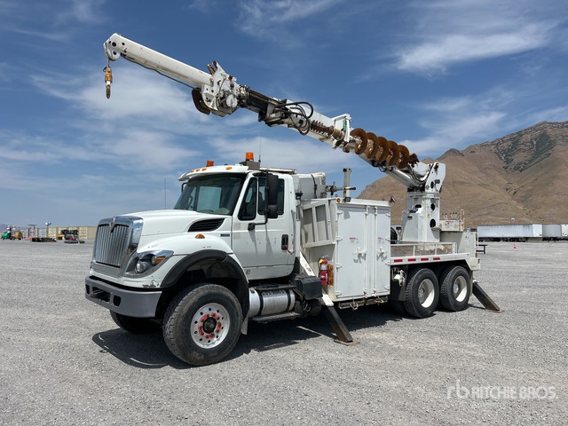 2012 Terex Telelect C4047 on 2013 International 7500 6x4 Digger Derrick ...