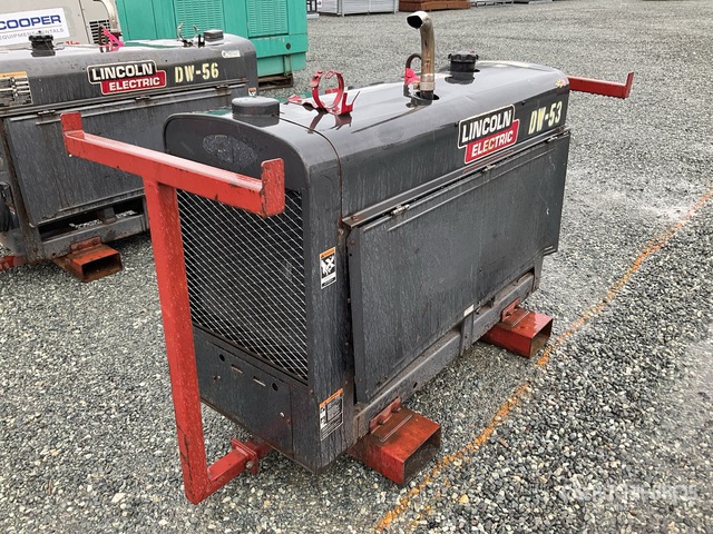 Lincoln Vantage 300 300 A Skid-Mounted Stick Engine Driven Welder ...