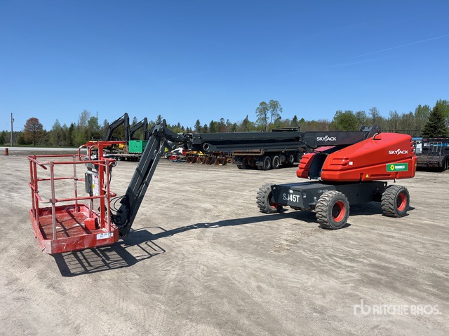 2014 Skyjack SJ45T 4WD Dual Fuel Telescopic Boom Lift | Ritchie Bros ...