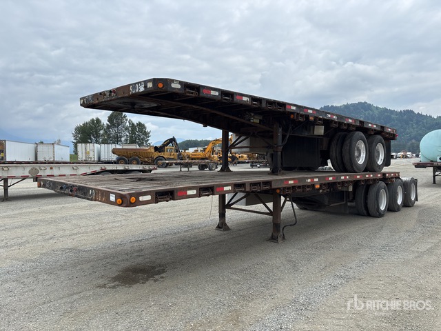2002 Load King 32 ft Super B-Train Lead Flatbed Trailer | Ritchie Bros ...
