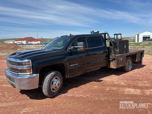 2018 Chevrolet 3500 HD 4x4 Crew Cab Flatbed Truck in Gillette, Wyoming ...