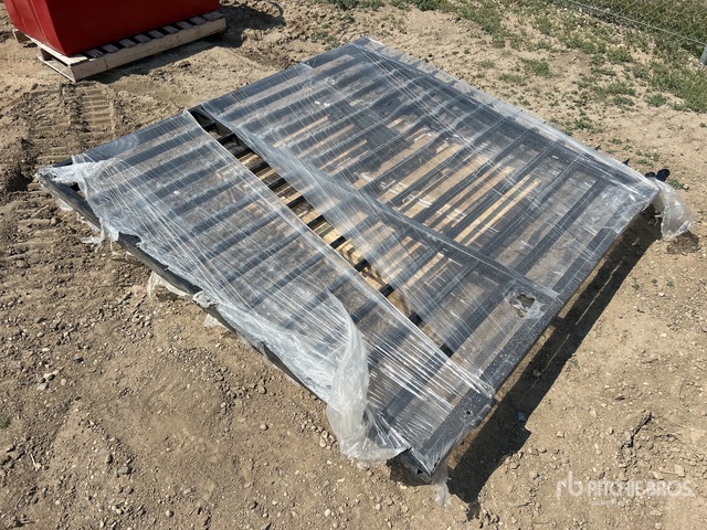 2025 SKLP SK-14BL 14 ft x 7 ft 5 in Wrought Iron Bi-Parting Driveway ...