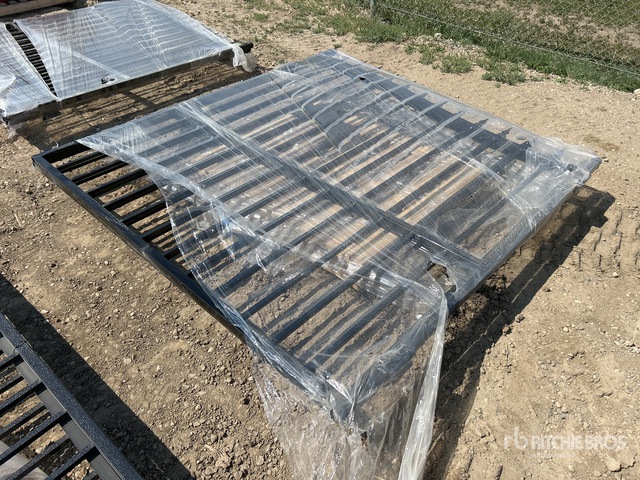 2025 SKLP SK-14BL 14 ft x 7 ft 5 in Wrought Iron Bi-Parting Driveway ...