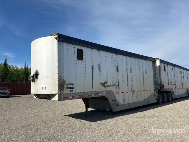 2001 Ty-Crop 32 ft x 102 in Tri/A Super B-Train Lead Open-Top Chip ...