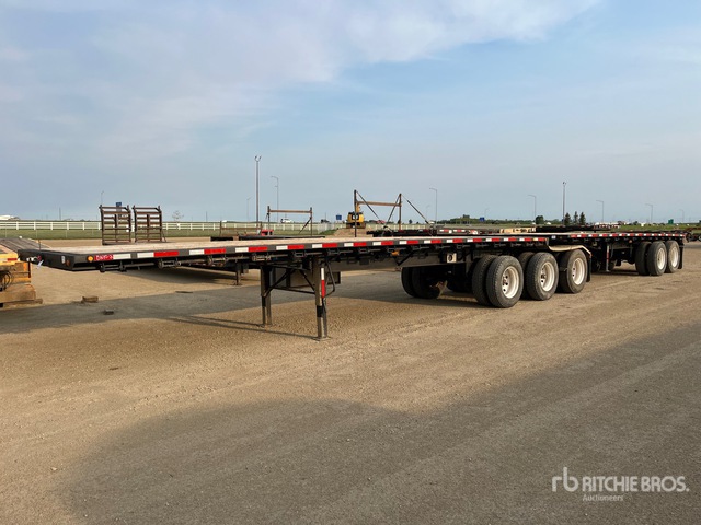 2008 Doepker 32 ft Super B-Train Lead Flatbed Trailer | Ritchie Bros ...